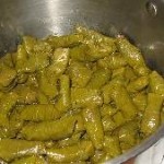 Dolmathakia me Kima: Stuffed Grape Leaves (with Beef, Pork & Rice ...